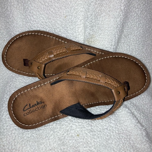 Clarks | Shoes | Clarks Collection Fenner Nerice Leather Flip Price ...